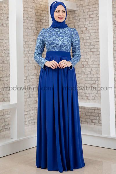 Ayda Evening Dress - Saxe - FSC2021