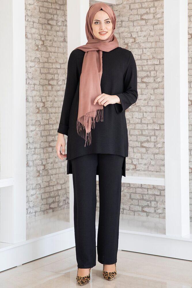 Ayda Suit - Aerobin Fabric - Black - FSC2030